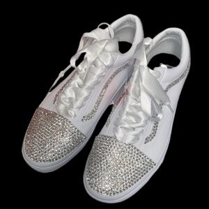 Vans | Shoes | Luxe Crystal Diamond Classic Slip On Vans All Sizes New ...